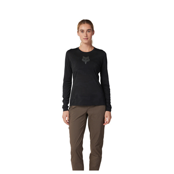 Koszulka Rowerowa Z Długim Rękawem Fox Lady Ranger Tru Dri Black ...